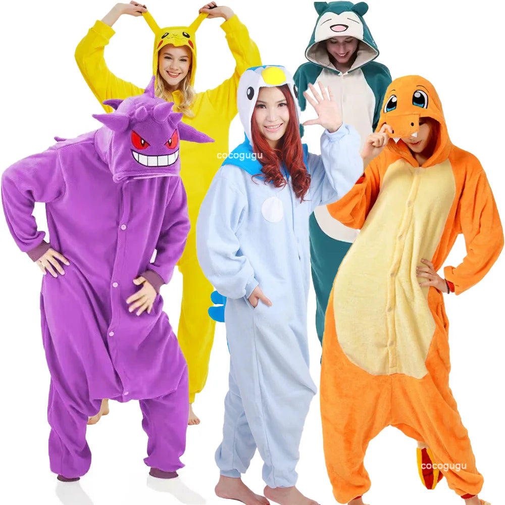 Pokemon Costume, Pikachu, Kigurumis Anime Onesie Jumpsuit – Got It Here ...